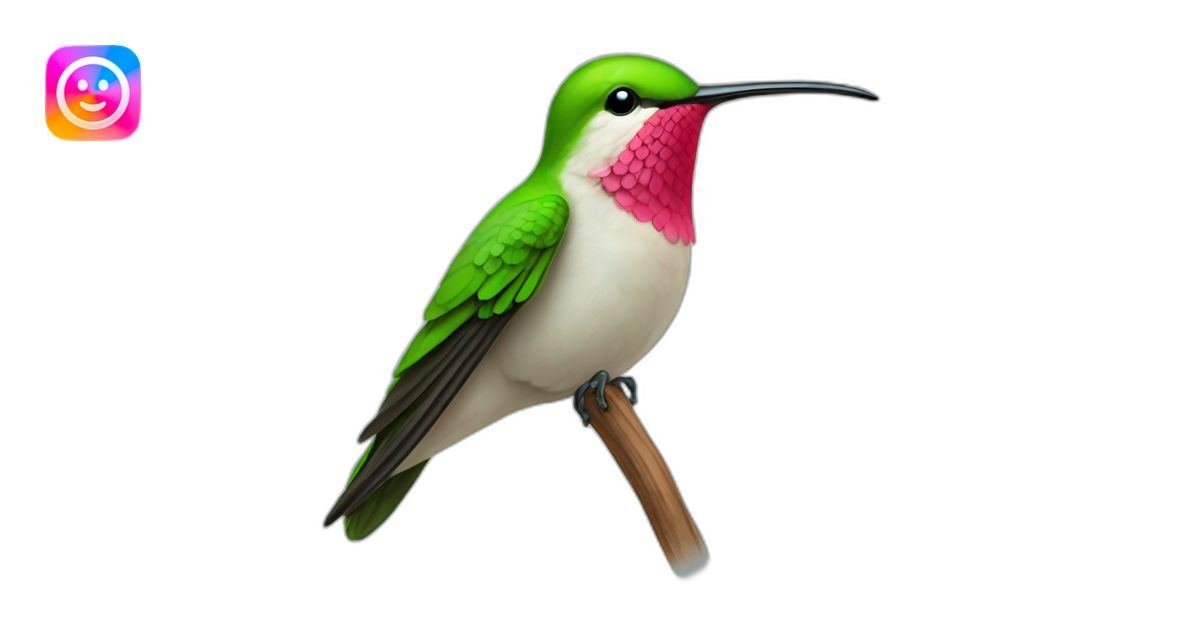 Cute humming-bird emoji | AI Emoji Generator