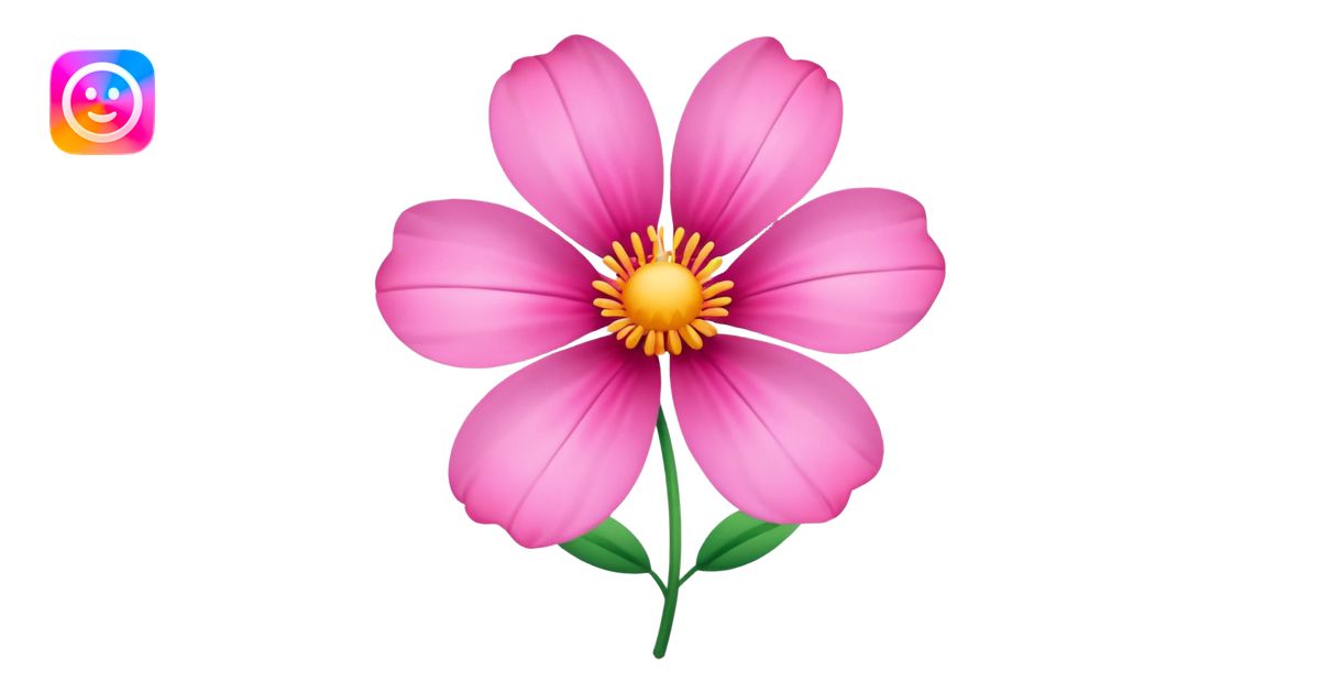 pink flower emoji | AI Emoji Generator