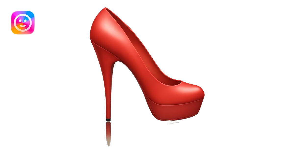 Red bottom high heels emoji | AI Emoji Generator