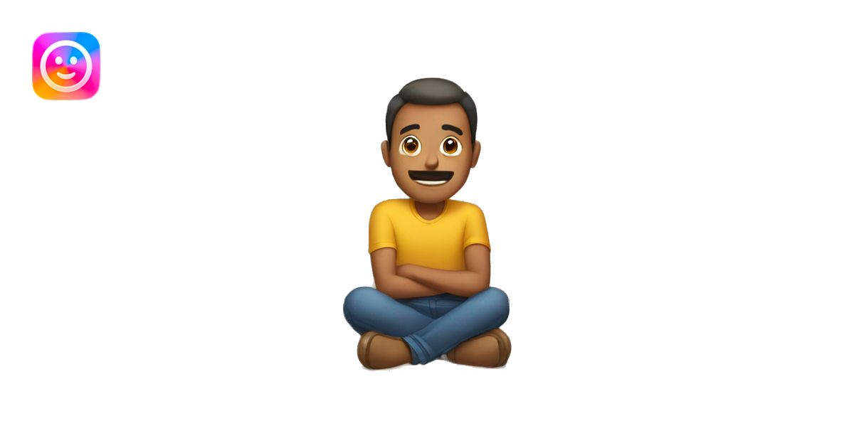 man sitting in a cupboard emoji | AI Emoji Generator