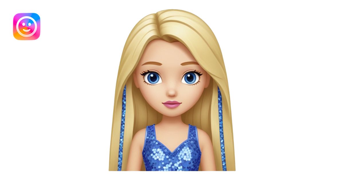Cloe from Bratz with long blonde hair and periwinkle sequin outfit ...