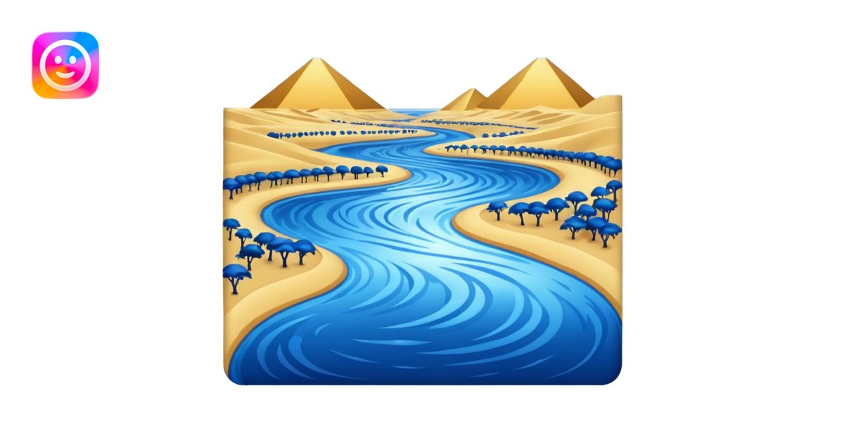 The Nile River emoji | AI Emoji Generator