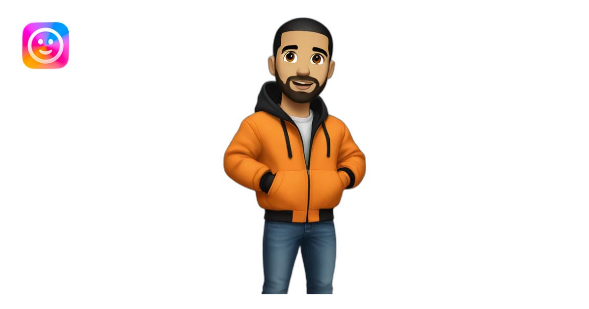 Drake orange jaket meme emoji | AI Emoji Generator