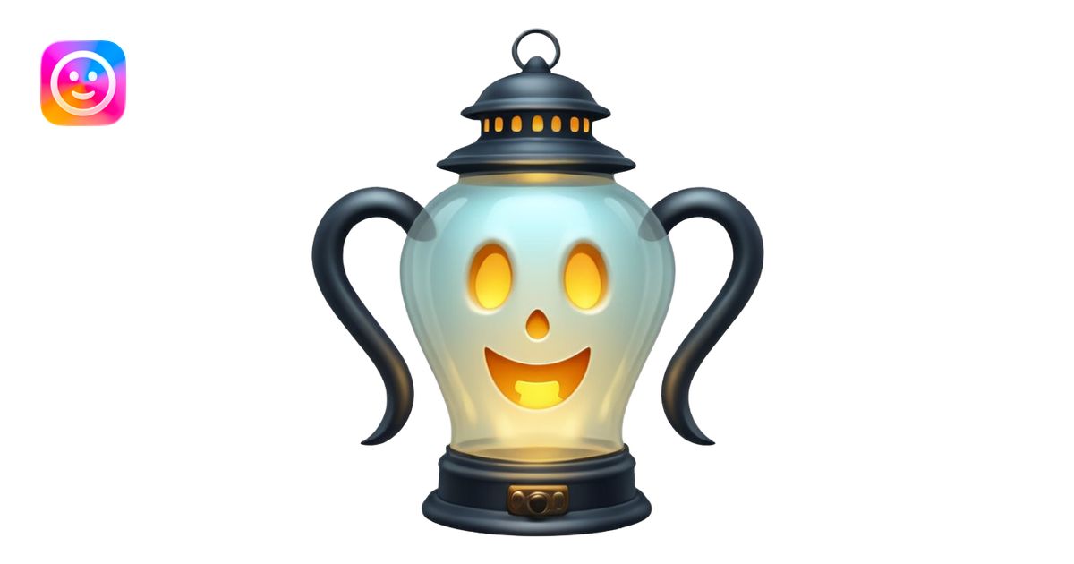 Ghost Light Lantern emoji | AI Emoji Generator