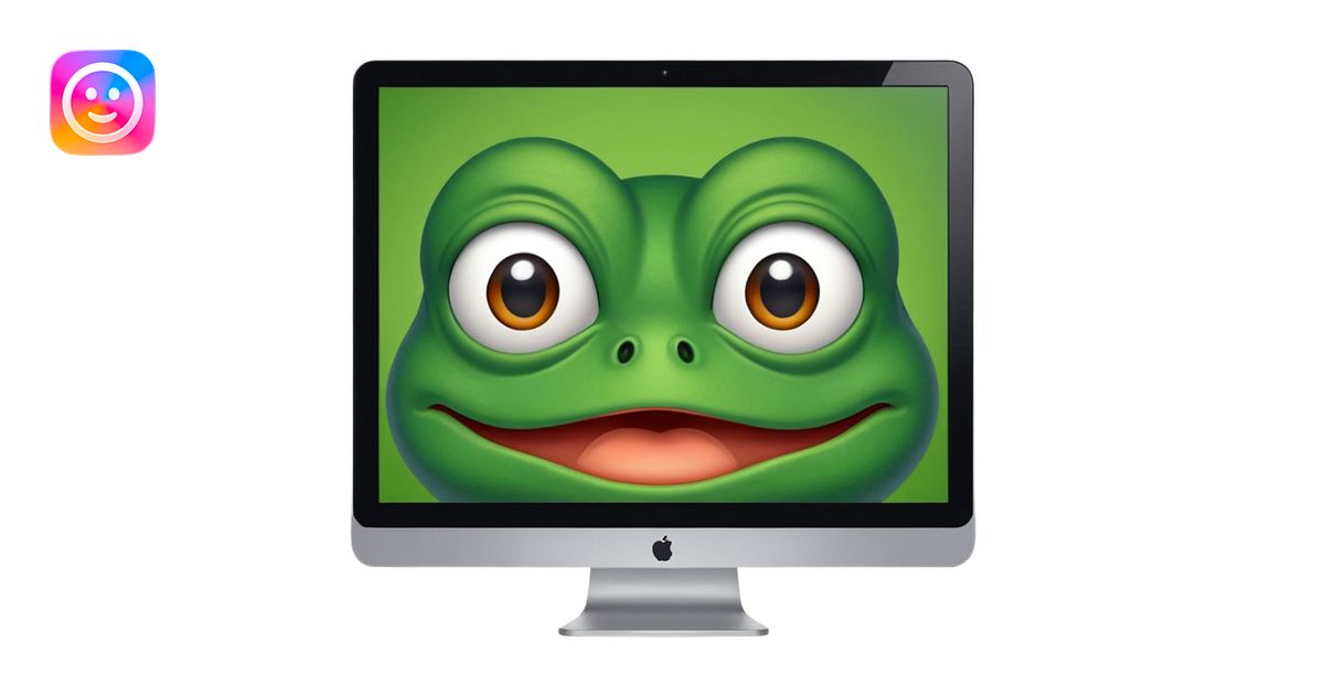 pepe the frog computer content face emoji | AI Emoji Generator