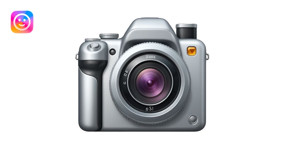 camera icon with AI letters inside emoji | AI Emoji Generator