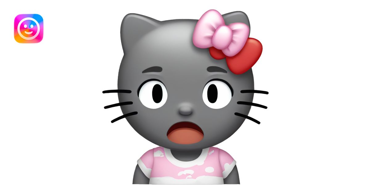 Hello kitty crying emoji | AI Emoji Generator