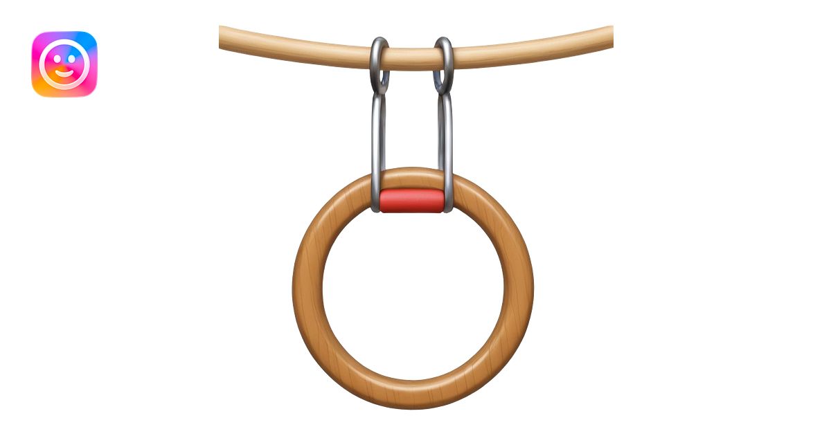 Gymnastic rings emoji | AI Emoji Generator