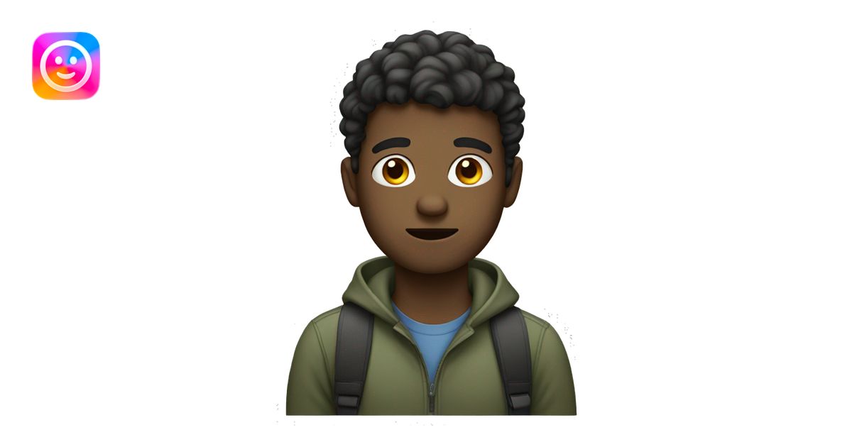 Autistic man emoji | AI Emoji Generator