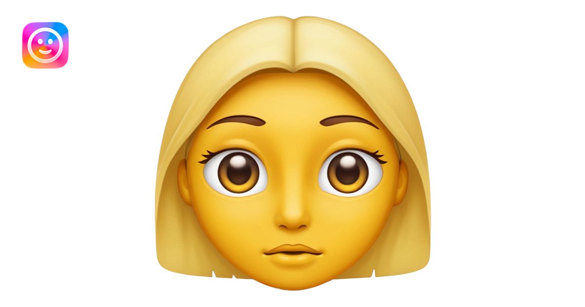 From the previous emoji I want the center above section of the head be ...