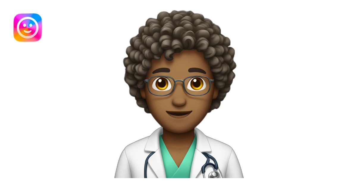 doctor male curly hair emoji | AI Emoji Generator