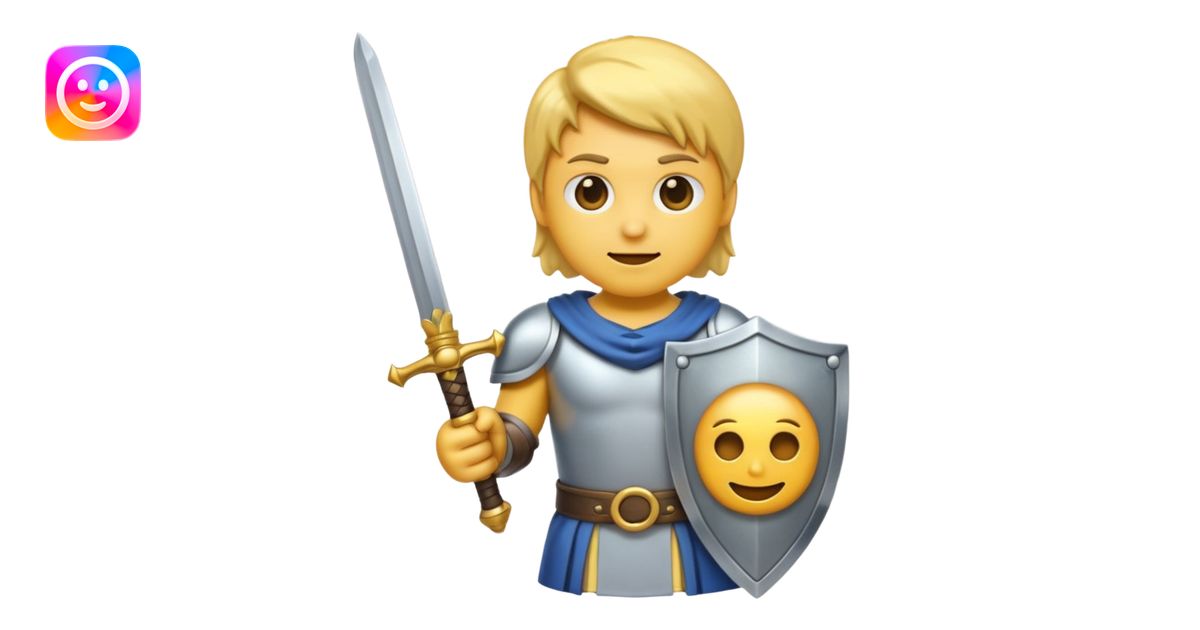 Emoji holding sword emoji | AI Emoji Generator