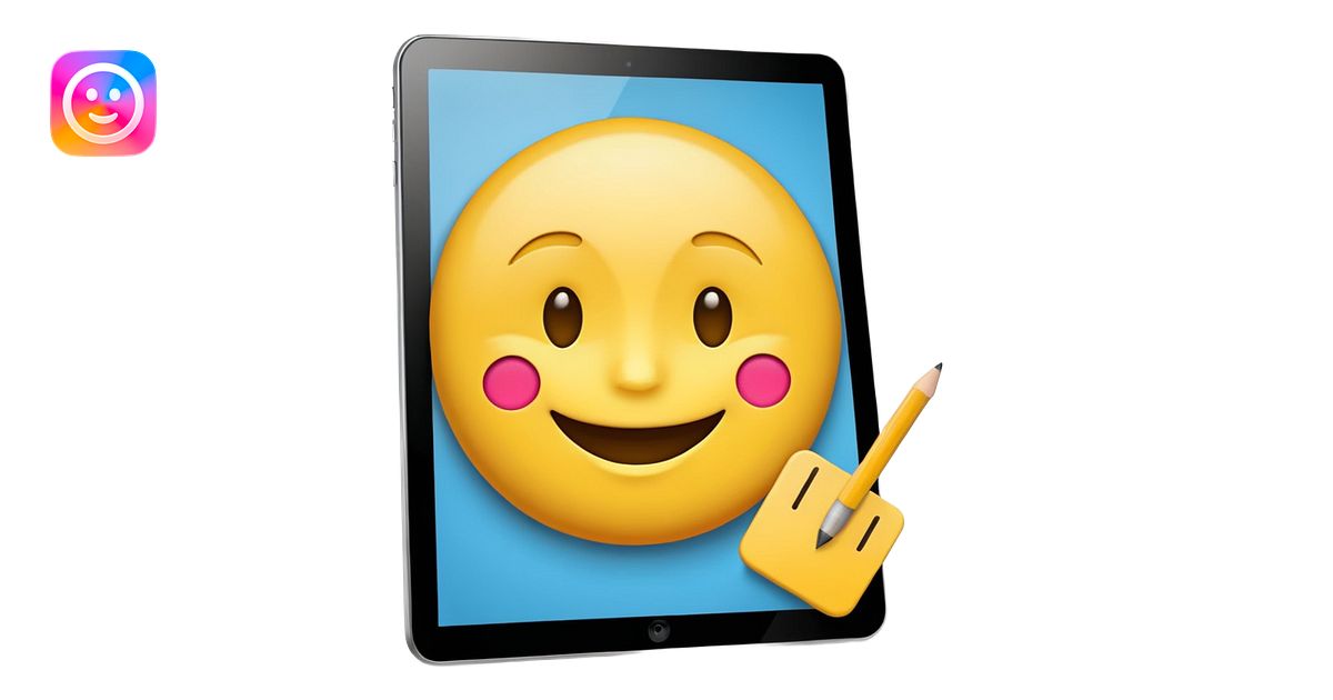 emoji drawing on tablet emoji | AI Emoji Generator