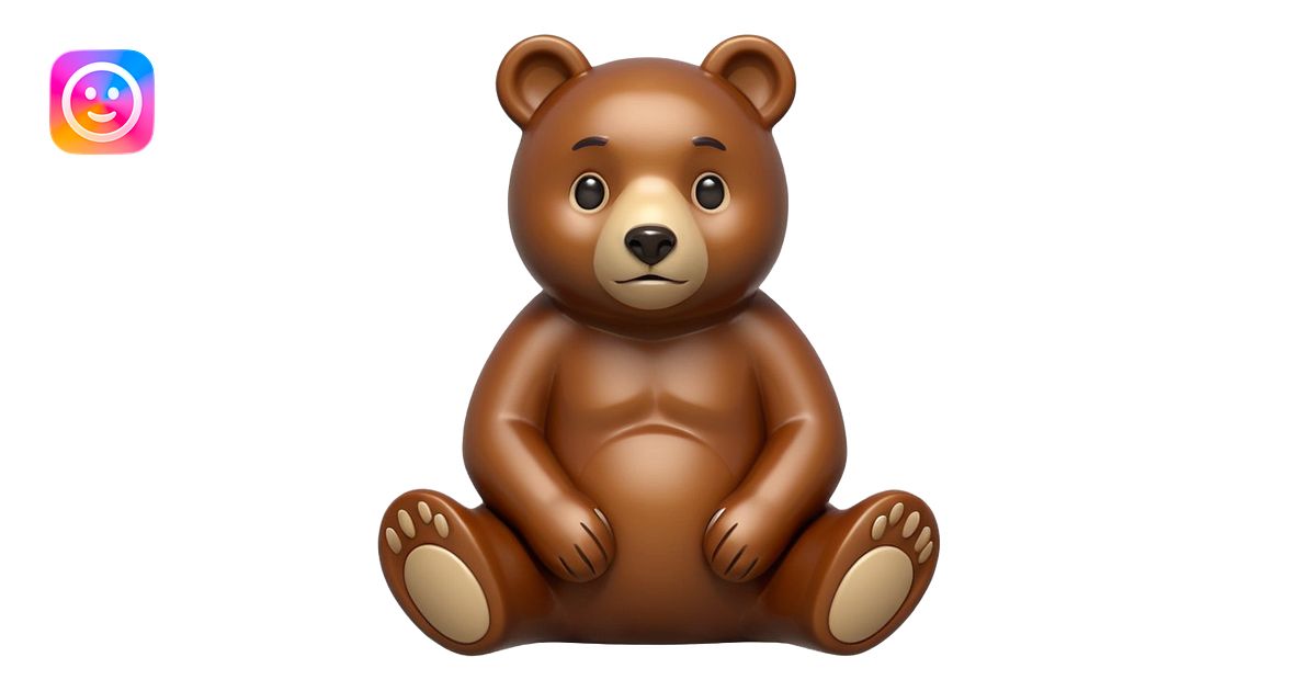 Make a bear figurine emoji | AI Emoji Generator