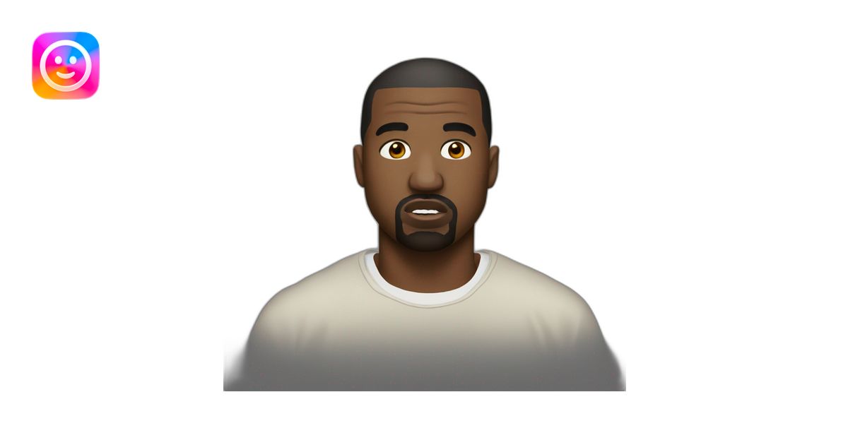 kanye west face emoji | AI Emoji Generator