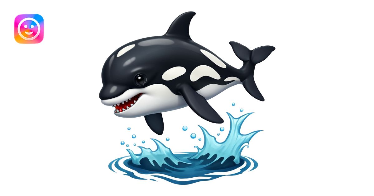 orca as a zombie emoji | AI Emoji Generator