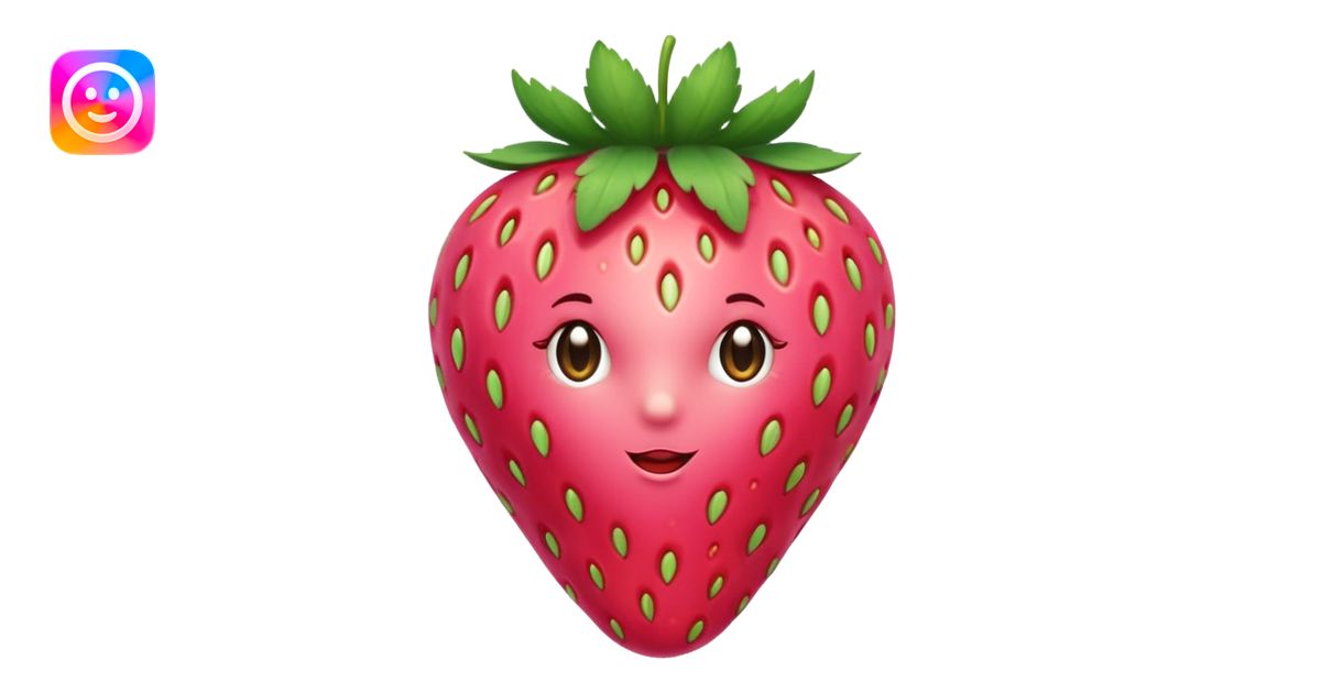 Fresita rosita emoji | AI Emoji Generator