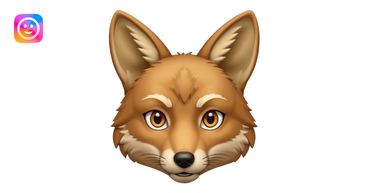 Coyote face emoji | AI Emoji Generator