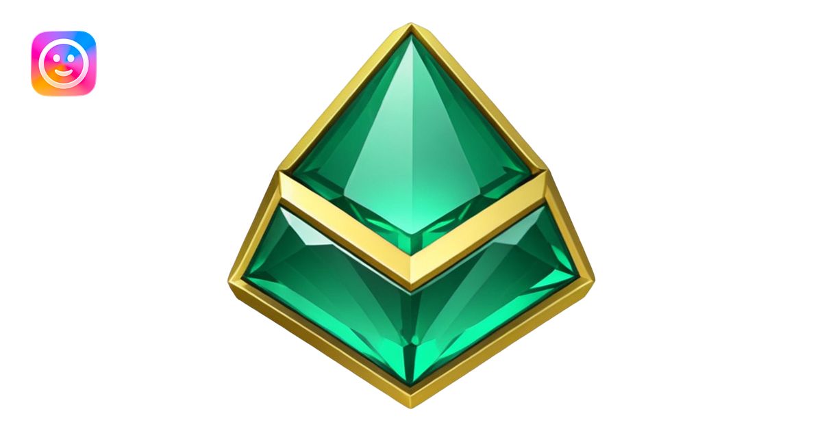 Rainbow six siege emerald rank emoji | AI Emoji Generator