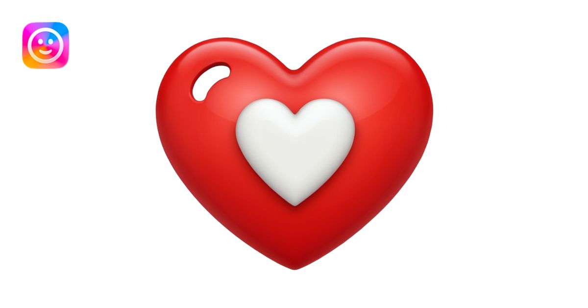 un corazon rojo con una f en el centro emoji | AI Emoji Generator