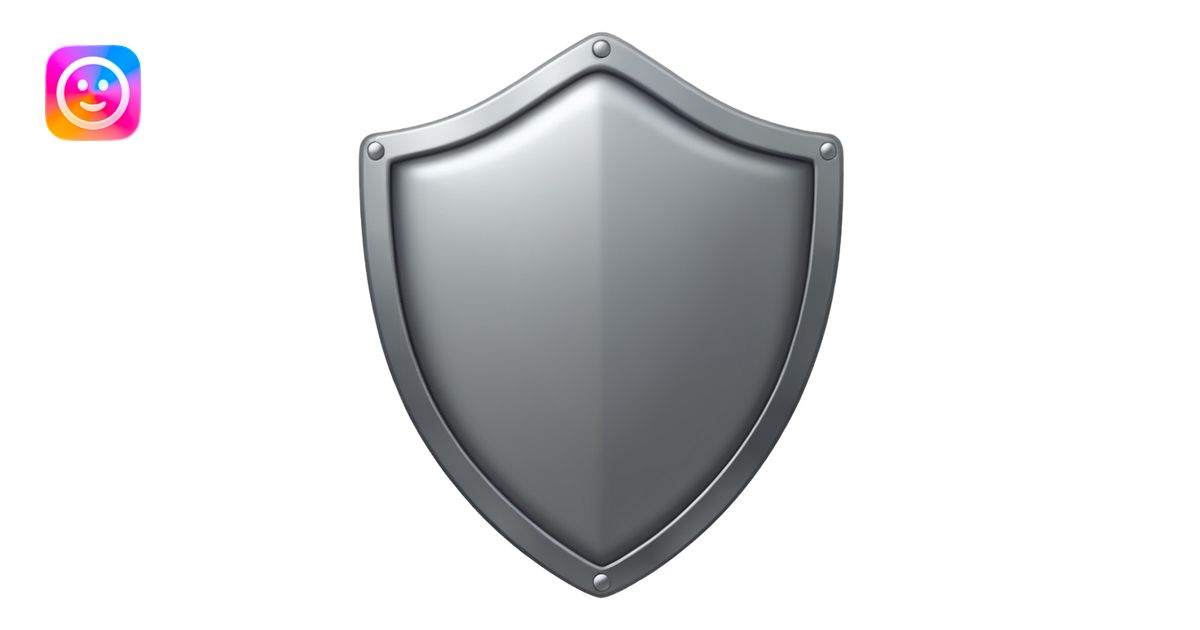 Gray mod sheld emoji | AI Emoji Generator