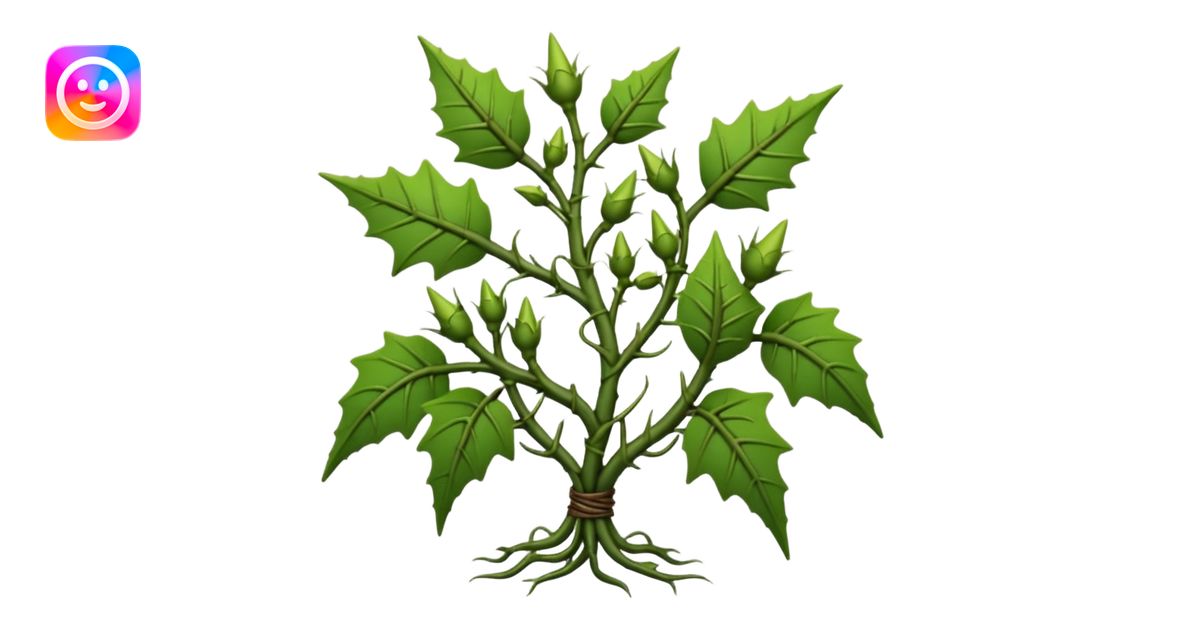 green vines with thorns sprouting design, 3D, extremely detailed ...