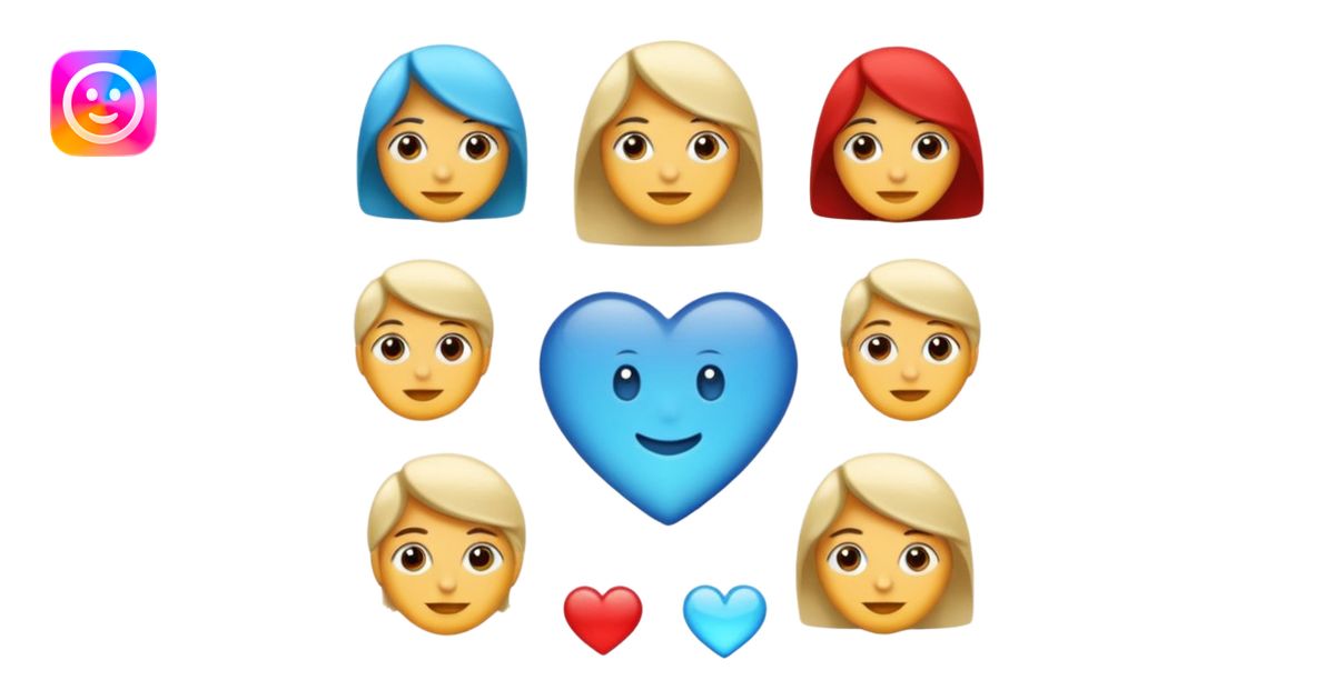 Beyaz tick dışı mavi emoji | AI Emoji Generator