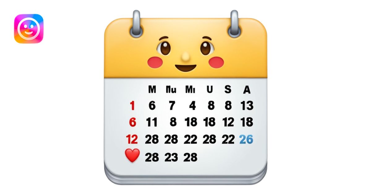 2026/ 03/ 08 Calendar Emoji Ai emoji | AI Emoji Generator