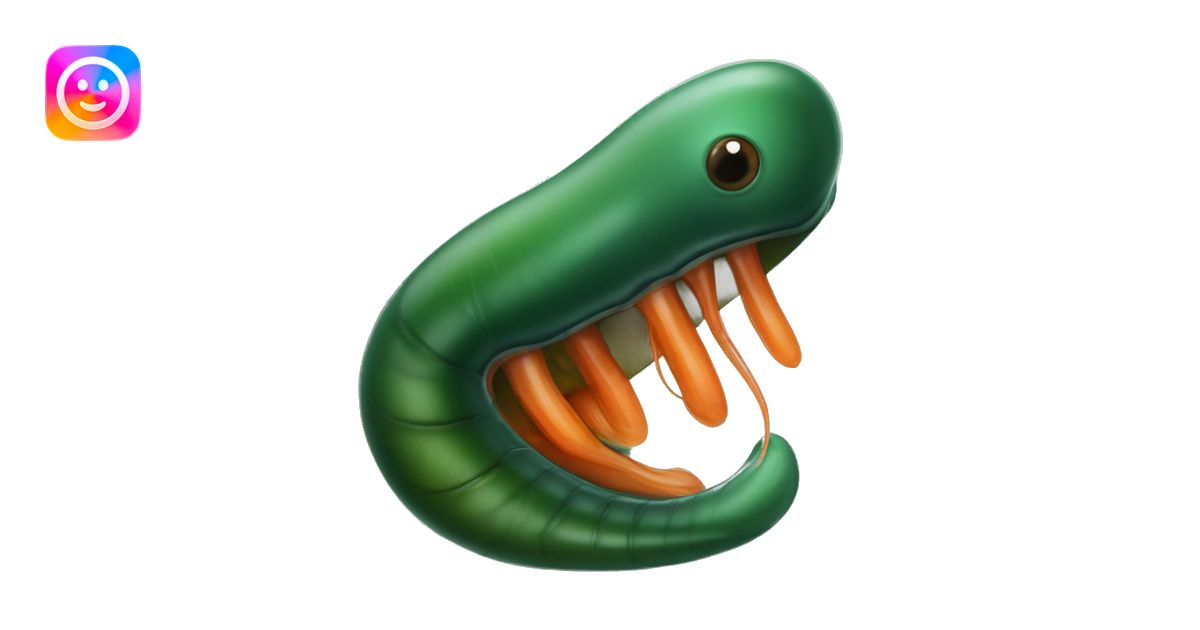 Eight-eyed Dark green and orange medicinal leech with oral suction and ...