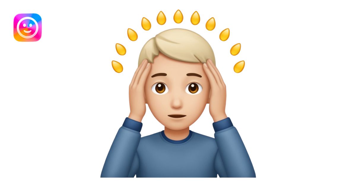 Tap head emoji | AI Emoji Generator