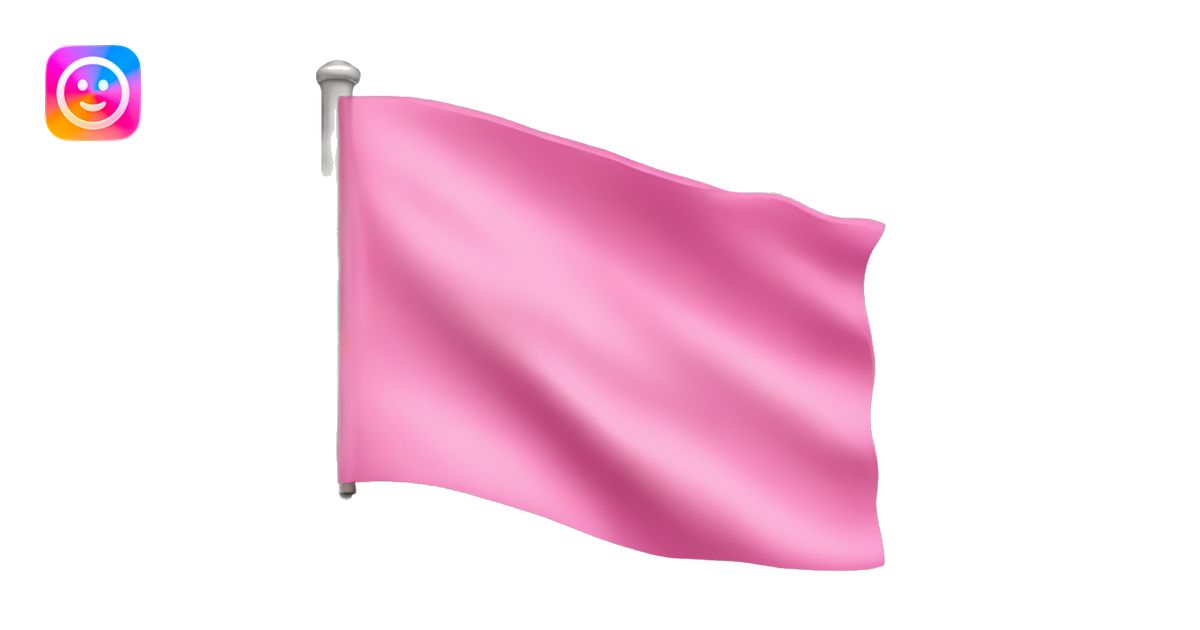 pink flag emoji | AI Emoji Generator