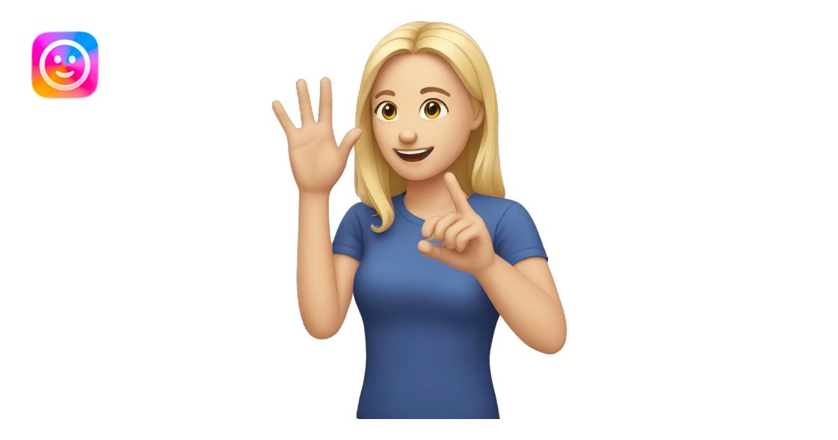 American sign language emoji | AI Emoji Generator