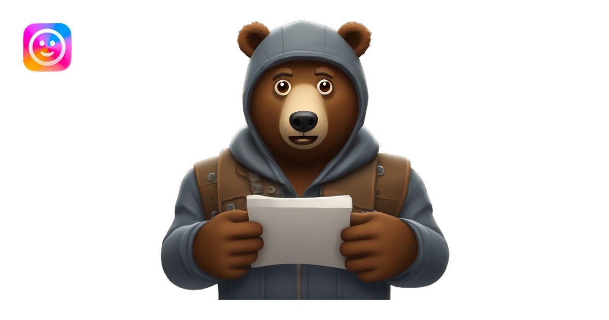 Grizzly Bear Playing Rust Game emoji | AI Emoji Generator