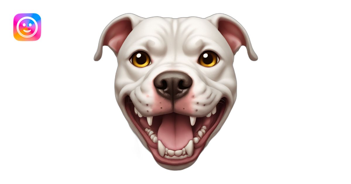 demonic pit bull emoji | AI Emoji Generator