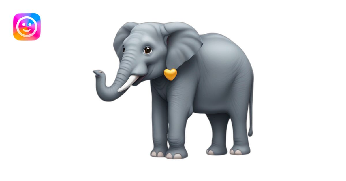 elephant with a figure next to him emoji | AI Emoji Generator