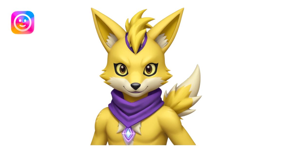 Furry Anthropomorphic Yellow Renamon-Zeraora-Toxtricity-Pokémon-Digimon ...