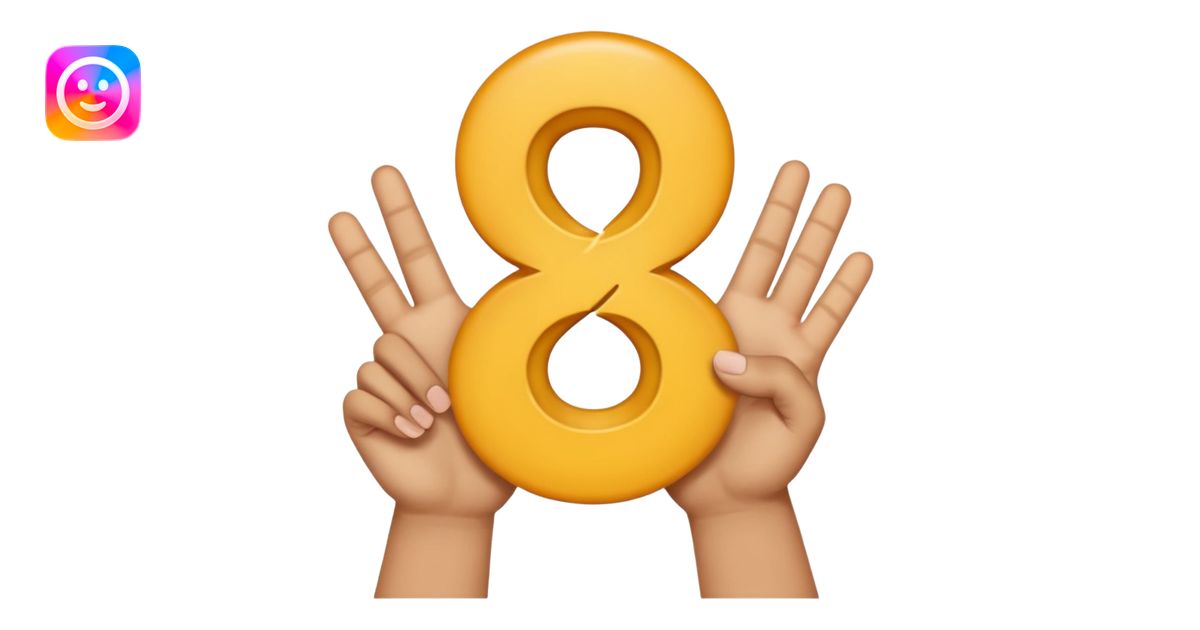 replace the ice cream with the numbers 6 and 7 holding his hands doing ...