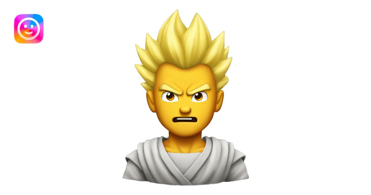 peepo super saiyan god emoji | AI Emoji Generator
