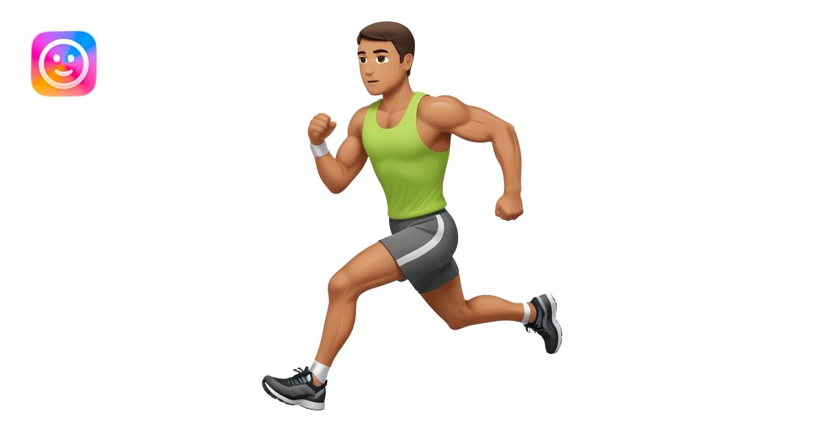 a man running emoji | AI Emoji Generator