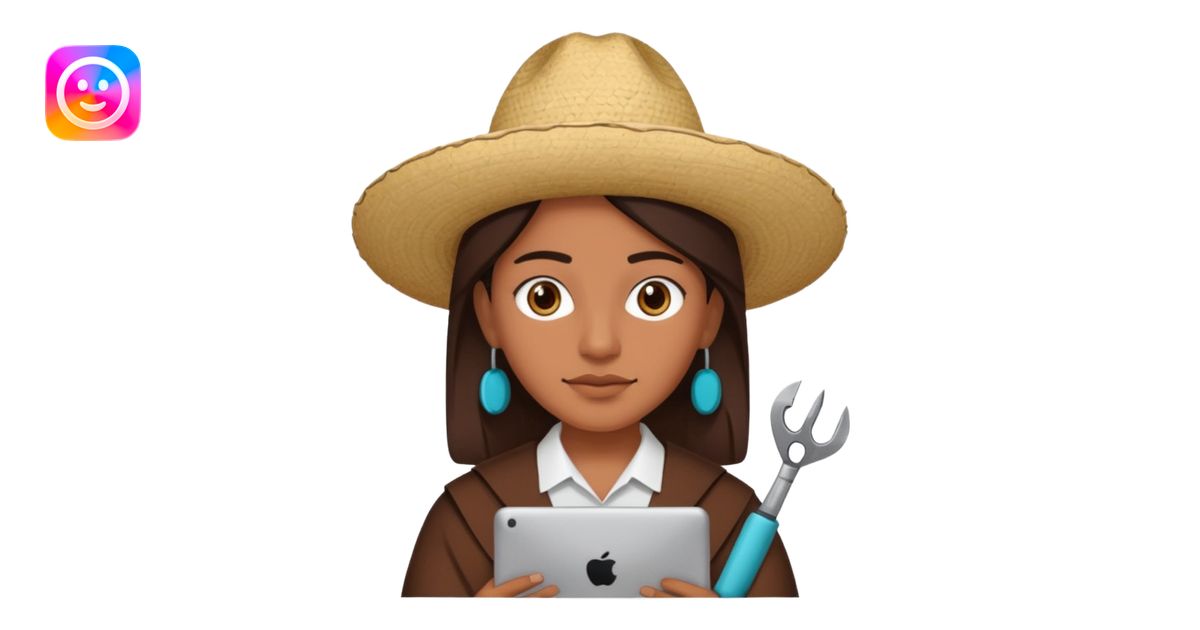 person with digital toolkit, digital and tech vibes, normal colors ...