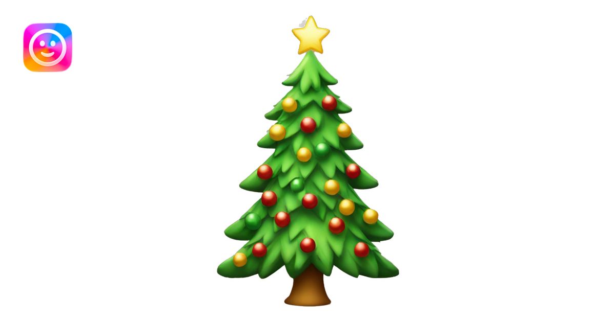 Christmas tree twinkling emoji | AI Emoji Generator