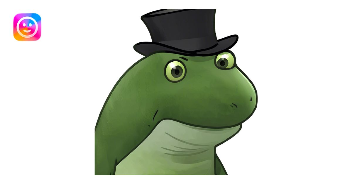 Shark with a top hat meme | AI Emoji Generator