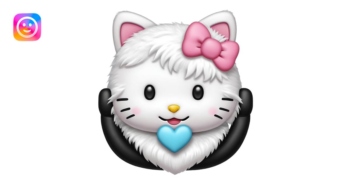 Hello kitty cartoon emoji | AI Emoji Generator