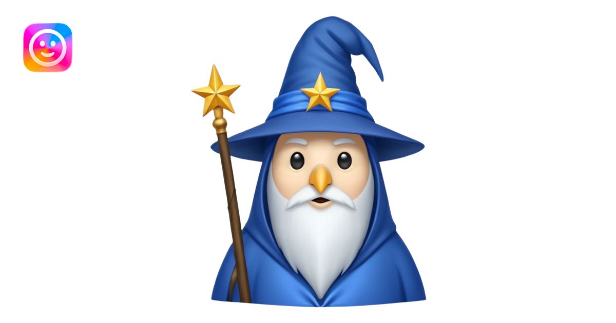 Penguin Wizard emoji | AI Emoji Generator