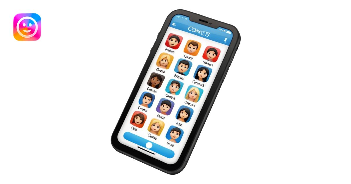 Friends' contacts in the phone emoji | AI Emoji Generator