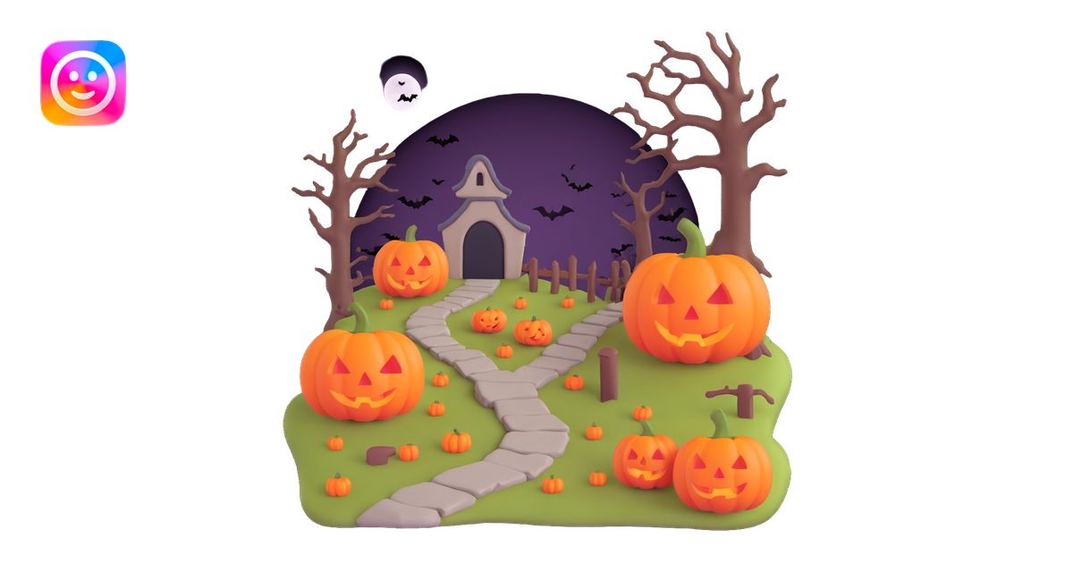the Halloween trail emoji | AI Emoji Generator