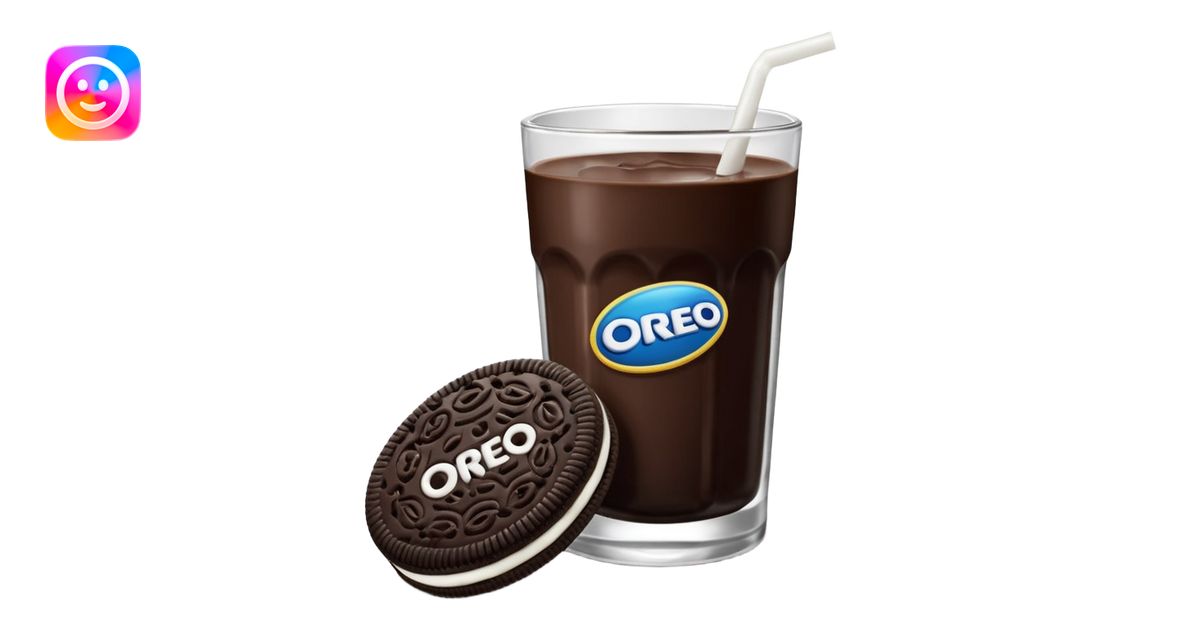 oreo with milk emoji | AI Emoji Generator