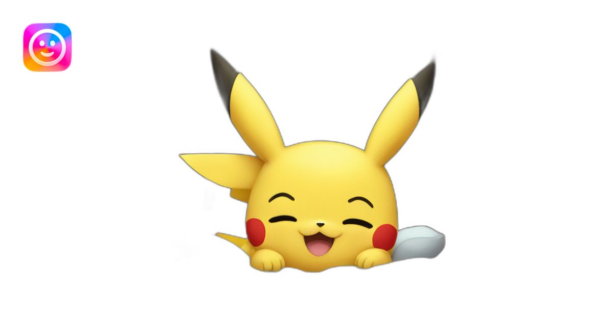 Pikachu saying goodnight emoji | AI Emoji Generator