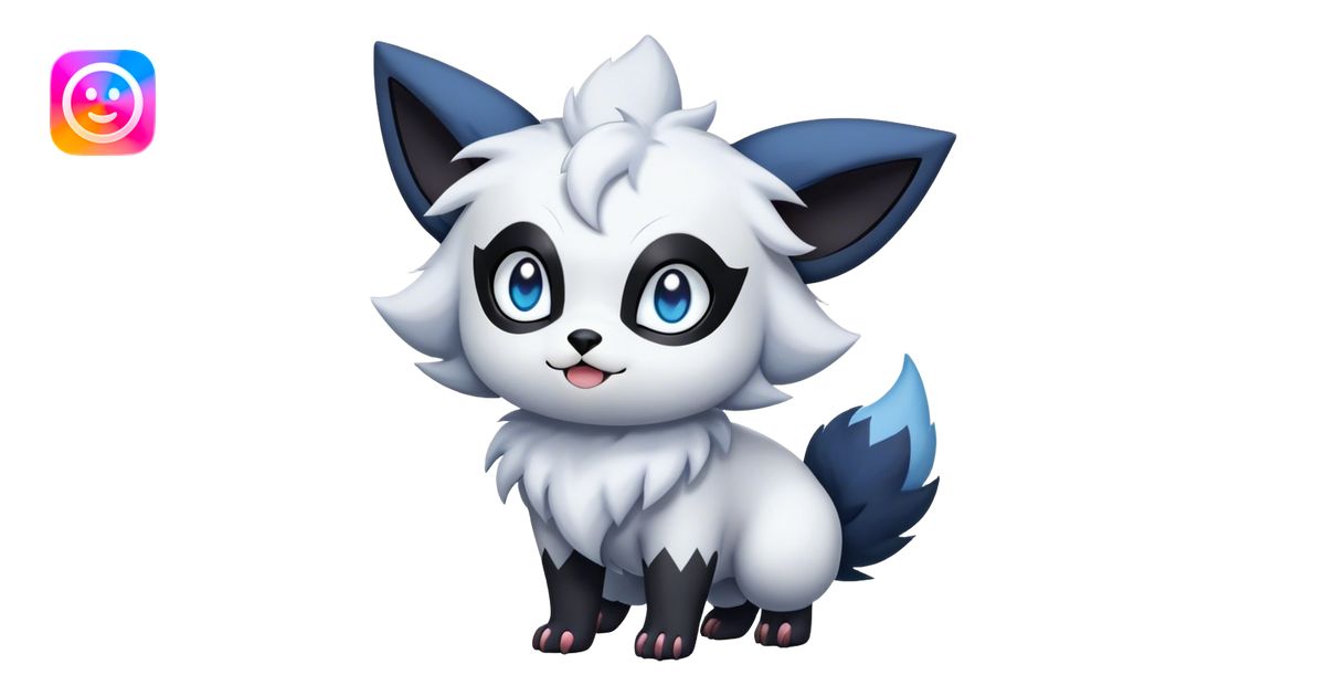 Cool Cute Kawaii Absol-Zorua-Umbreon-Pokemon-hybrid-animal Full Body ...