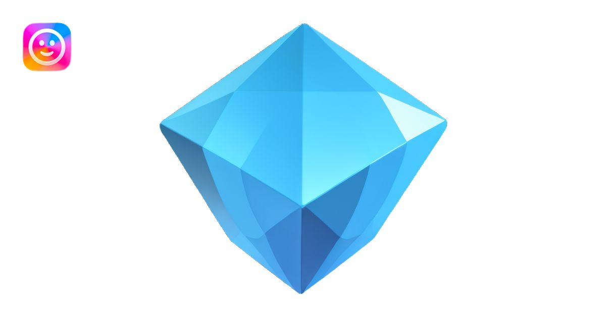 Minecraft diamond emoji | AI Emoji Generator